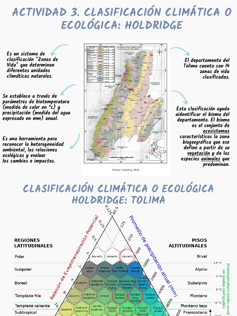 Actividad 3. Clasificación Holdridge | PDF | Clima | Ecología