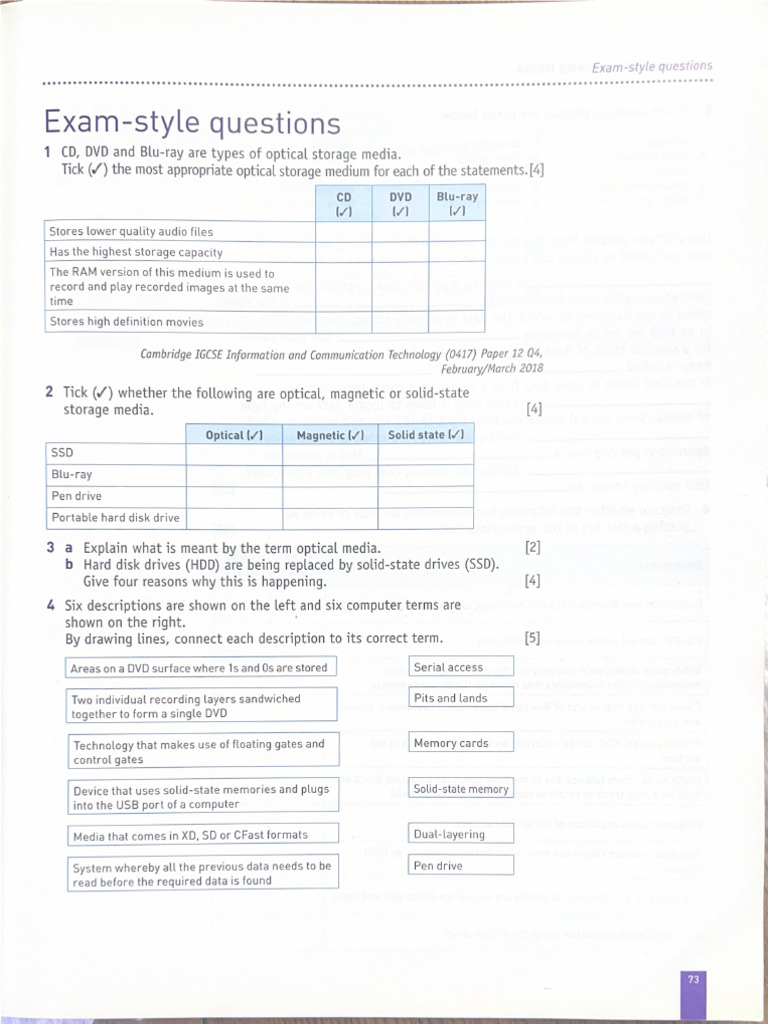 Exam Style Questions | PDF