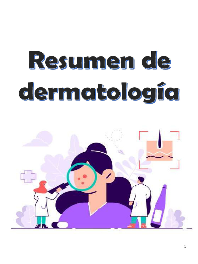 Resumen de Dermatología | PDF | Epidermis | Piel