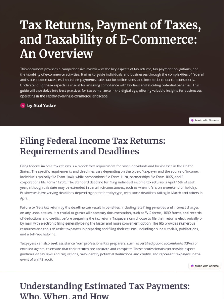 Tax-Returns-Payment-of-Taxes-and-Taxability-of-E-Commerce-An-Overview ...