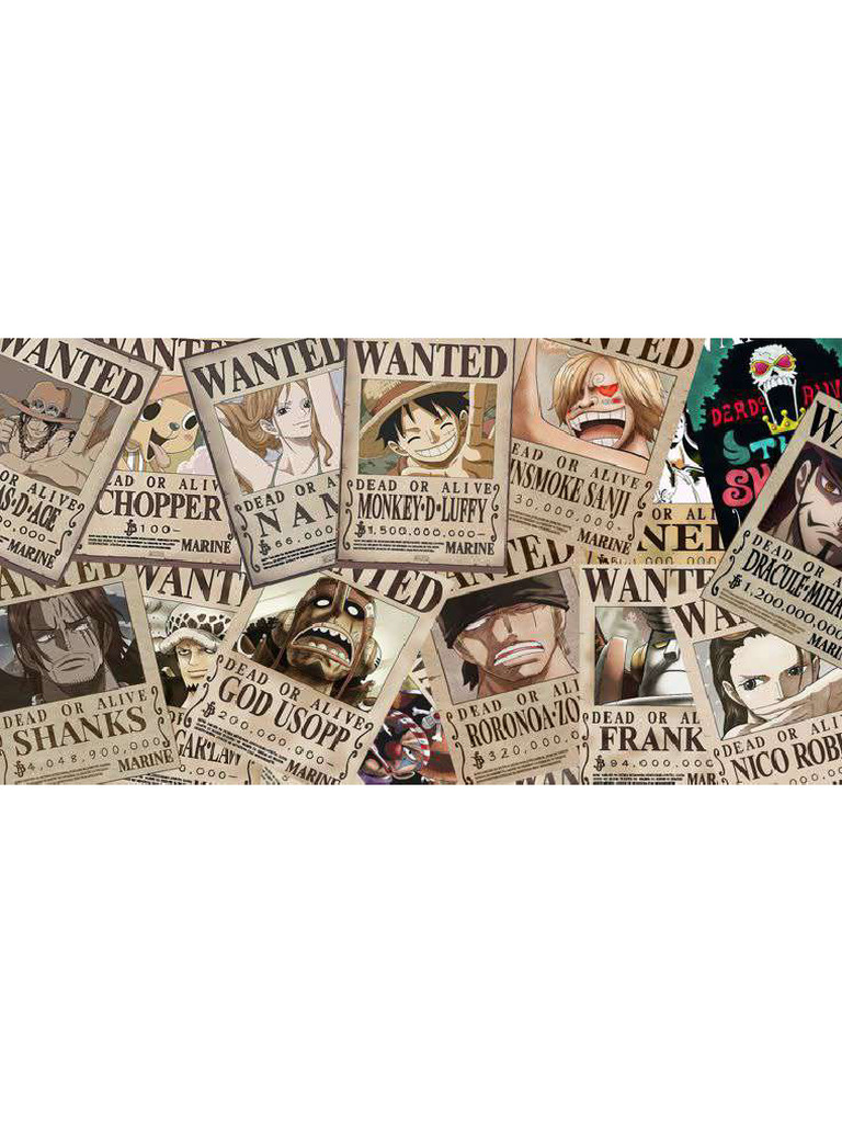 OnePiece Bounty Wanted Poster Desktop - PC Wallpaper | PDF