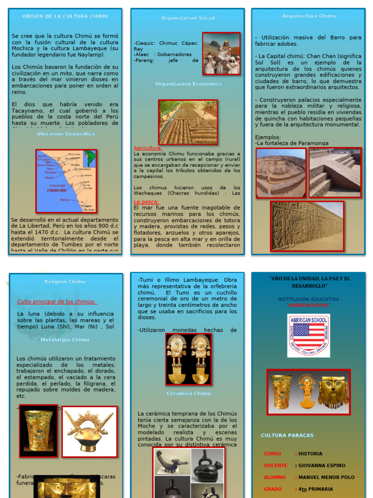 Triptico Cultura Chimu Manuel 02.07.23 | PDF