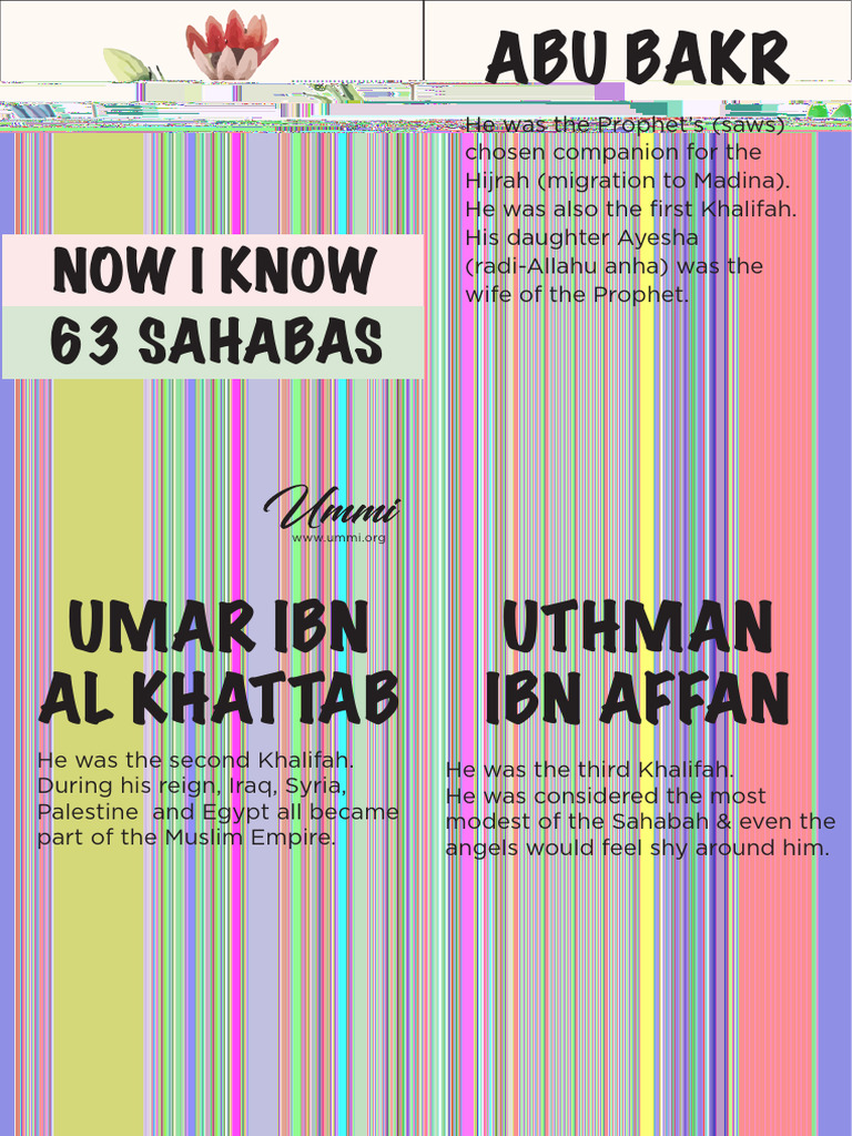 Sahaba Poster Cards Ummi (1).PDF | PDF