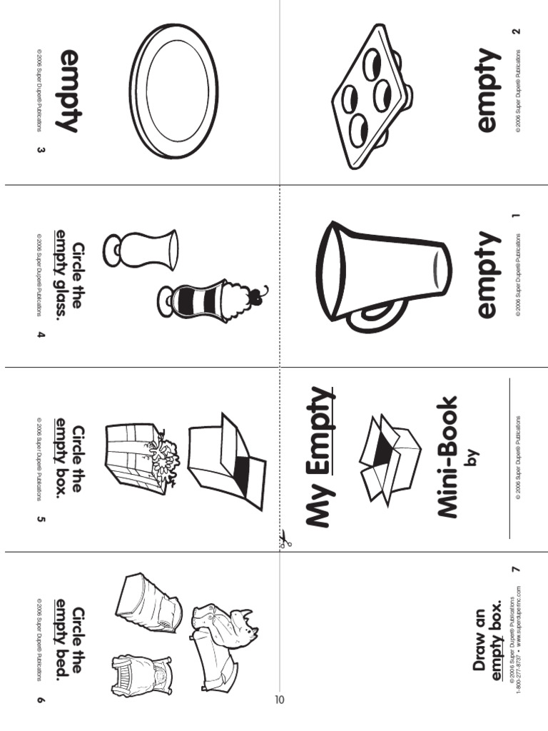 Basic Concept Mini Book - Empty, Full | PDF