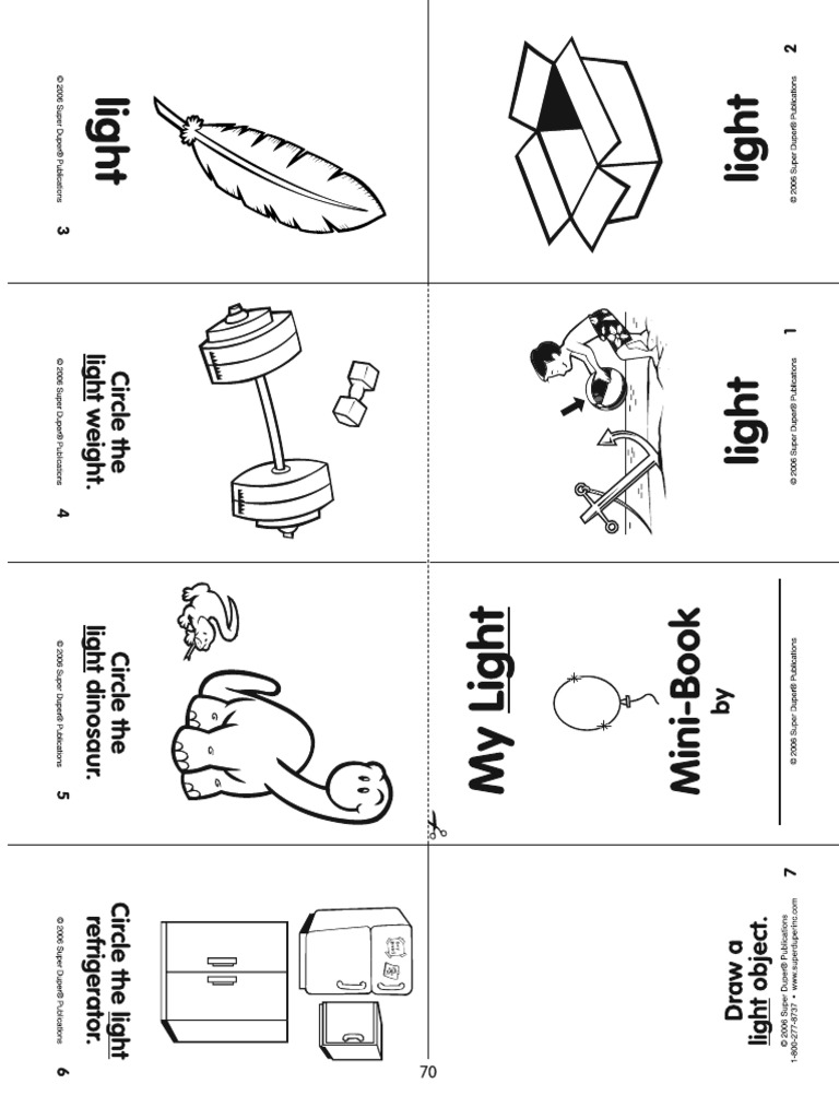 Basic Concept Mini Book - Heavy, Light | PDF
