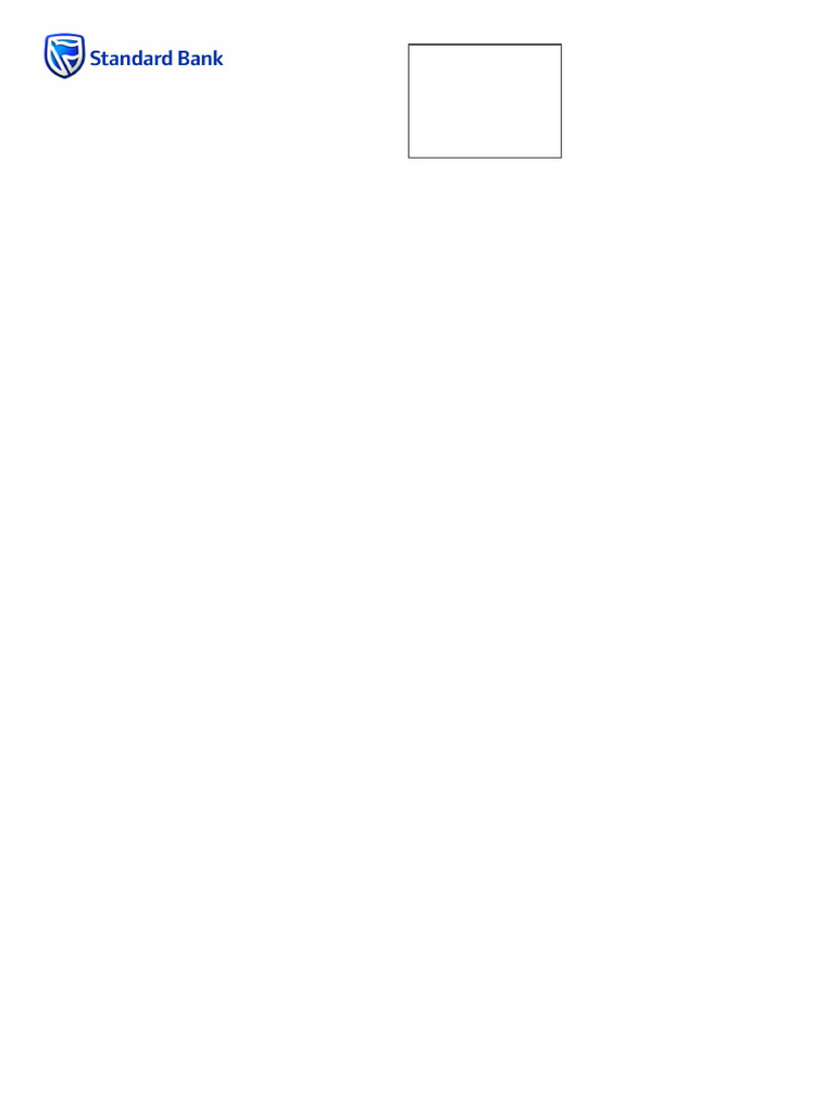 Standard Bank Account Confirmation Letter | PDF