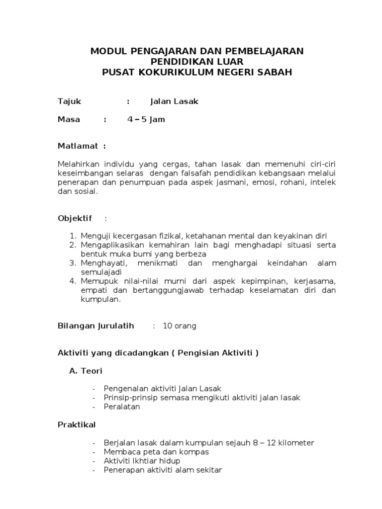 Jalan Lasak | PDF