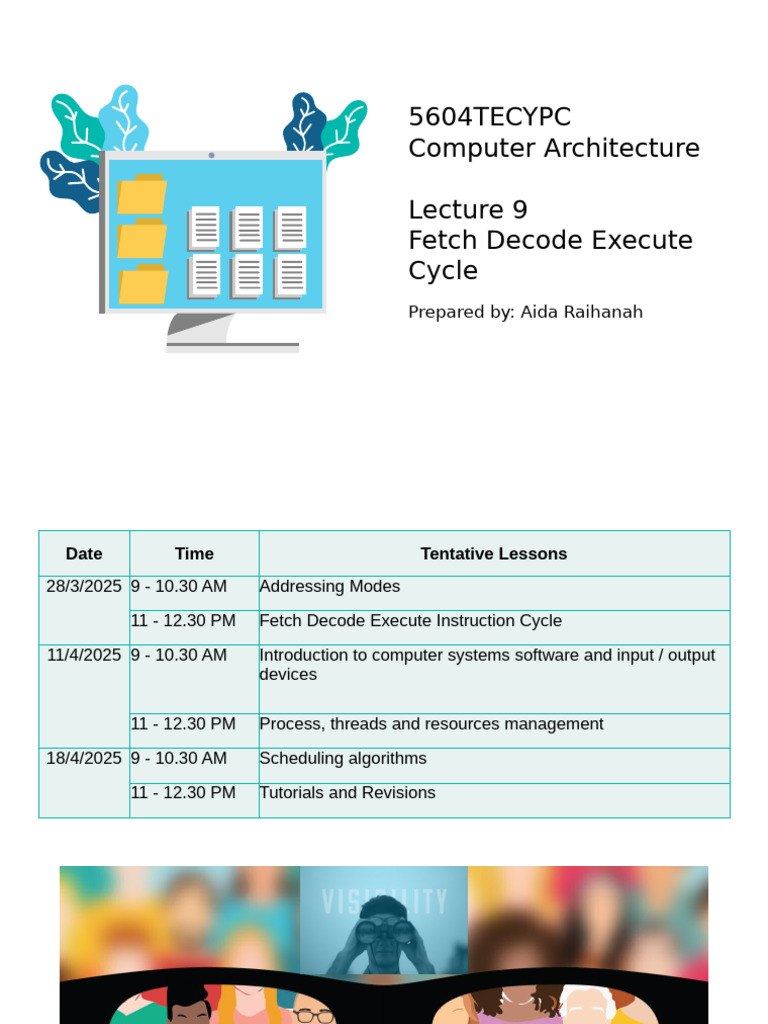 Lecture 9b - Fetch Decode Execute Cycle | PDF | Central Processing Unit ...