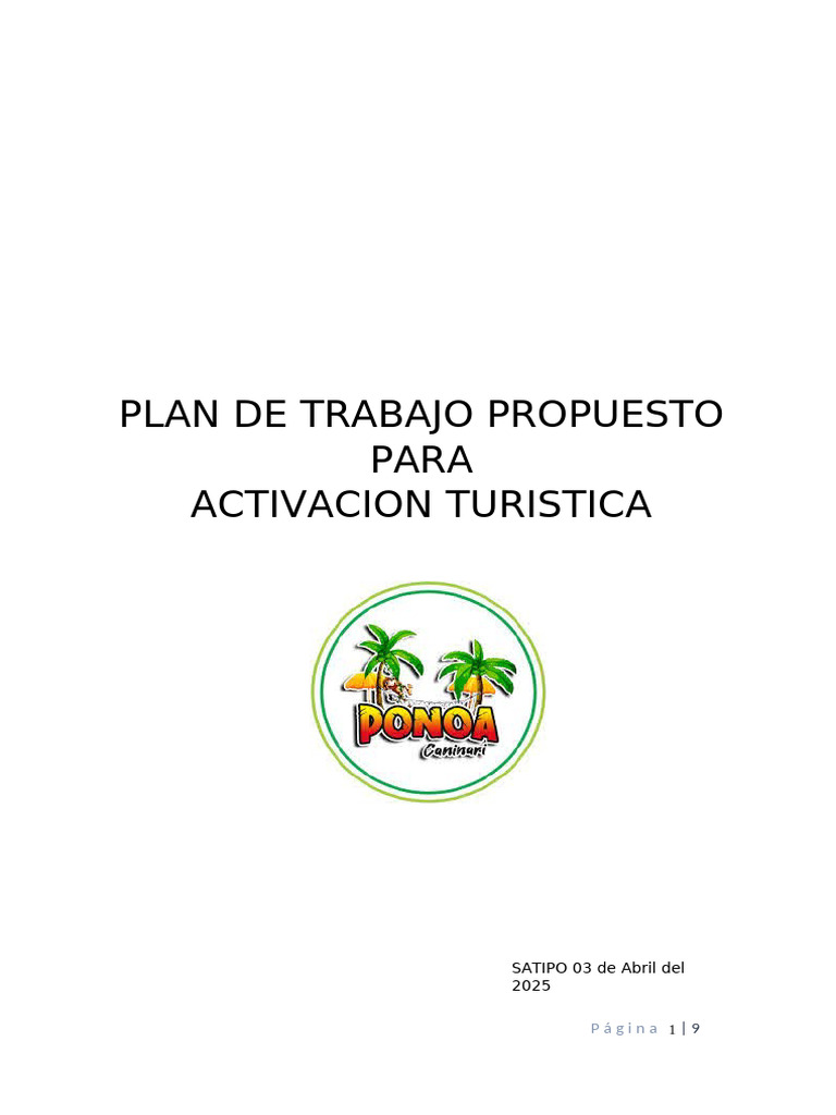 Activación Turística de Ponoa Caninari | PDF | Marca