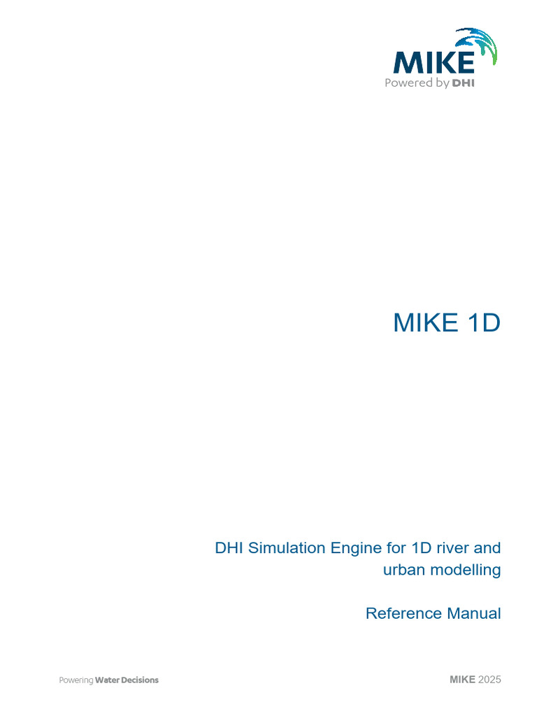 MIKE_1D_reference | PDF | Damages