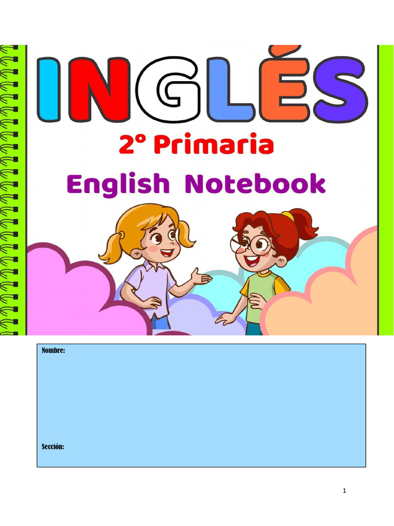 04 2° Cuaderno de Ingles 123 Segundo Grado | PDF