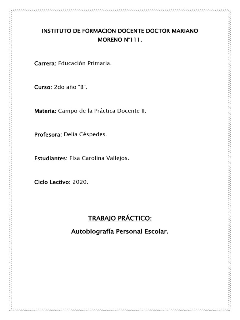 TP Practica | PDF | Escuelas