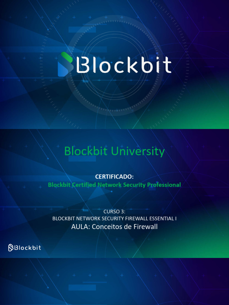 BB NSFE I - Aula 3 - Conceitos de Firewall | PDF | Firewall (informática) | Porta (rede de ...