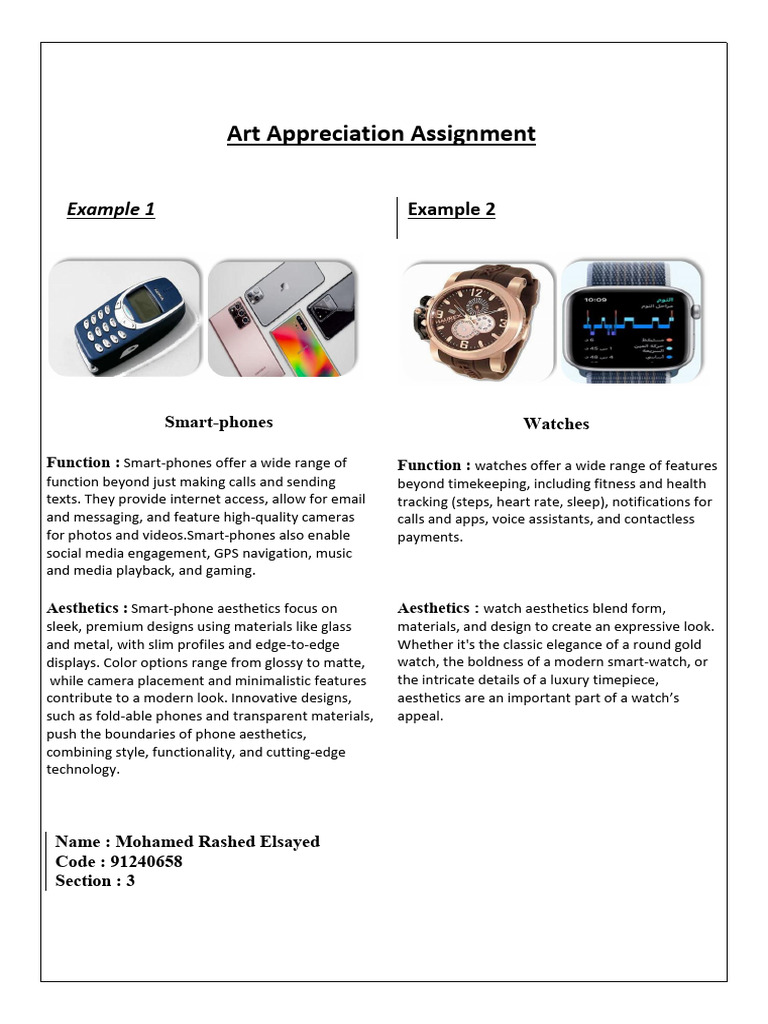 Art Appreciation Assignment | PDF