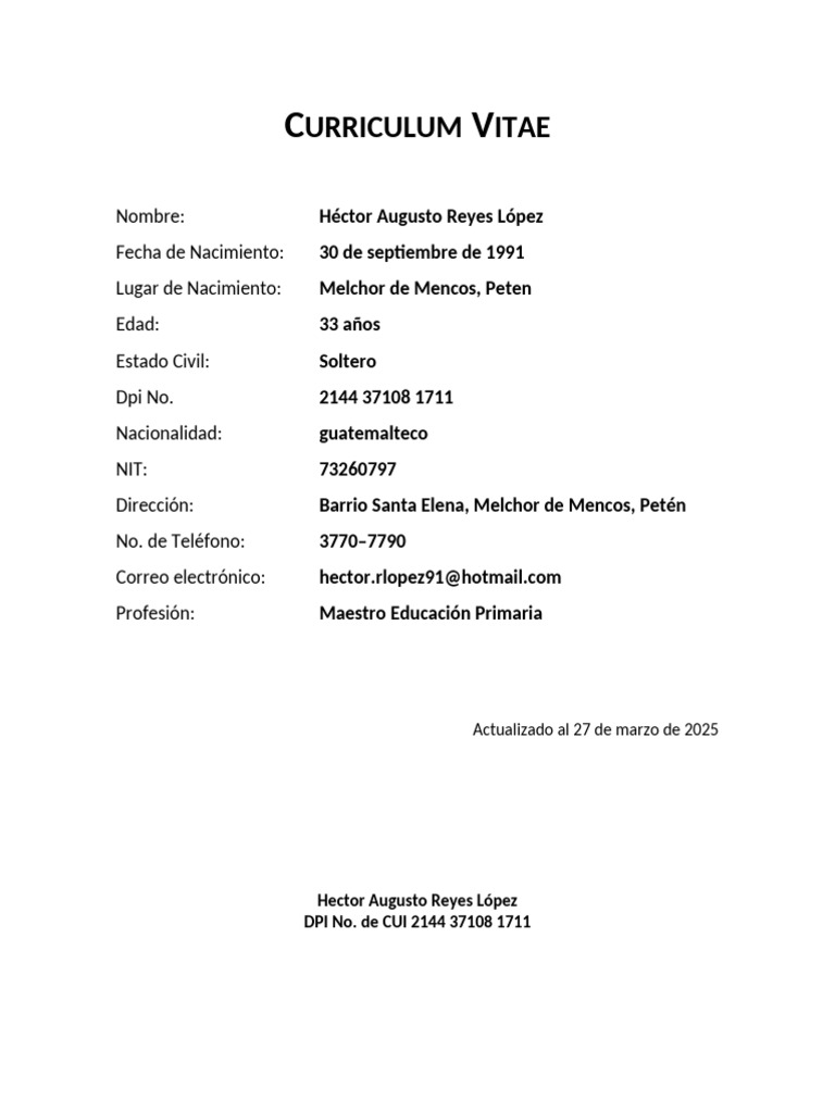 Hector Augusto Reyes | PDF