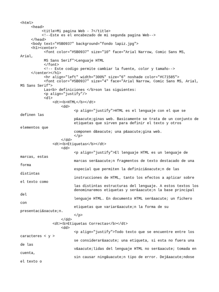 Mipag 7.HTML | PDF | HTML | Lenguaje de programación