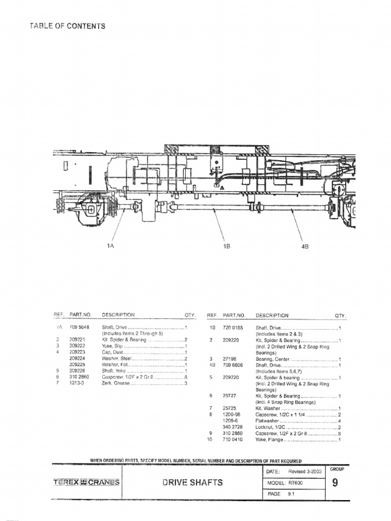 DRIVE SHAFTS RT600 | PDF