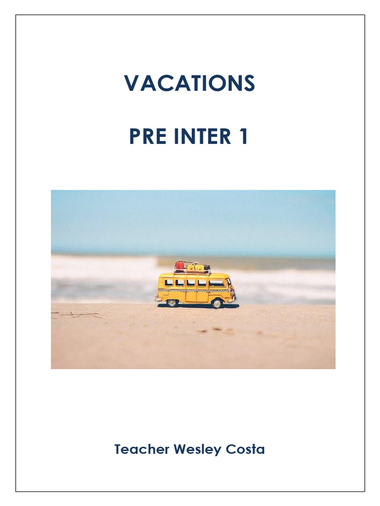 Beach Vacation Vocabulary Guide | PDF
