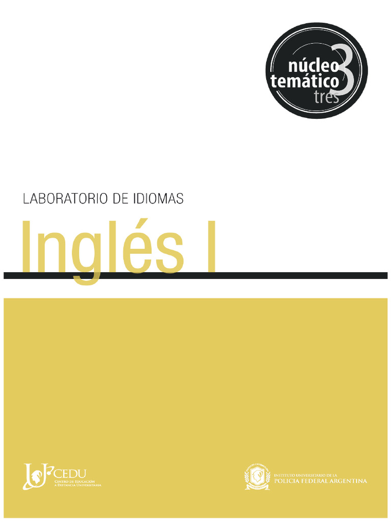 NT3 - Ingles 1 2021 1 | PDF | Verbo | Morfología