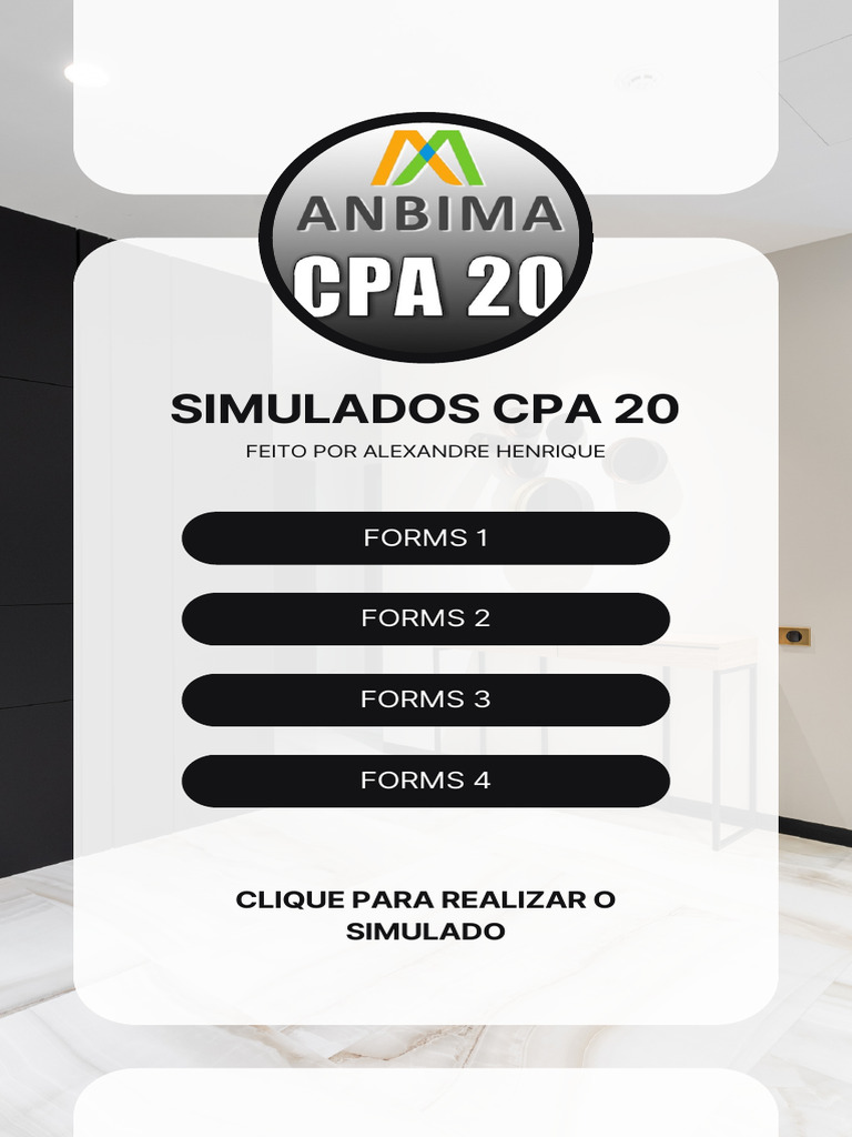 Simulados CPA 20 (forms) | PDF
