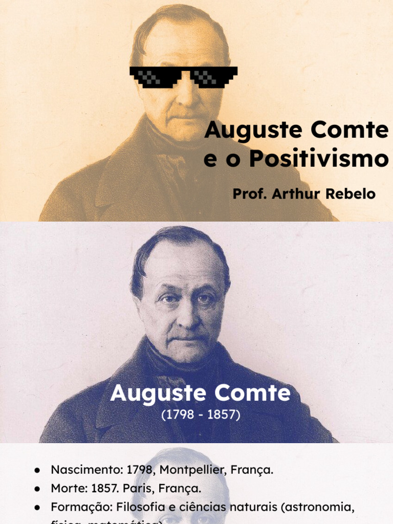 Positivismo Sociológico de Comte | PDF | Positivismo | Sociologia