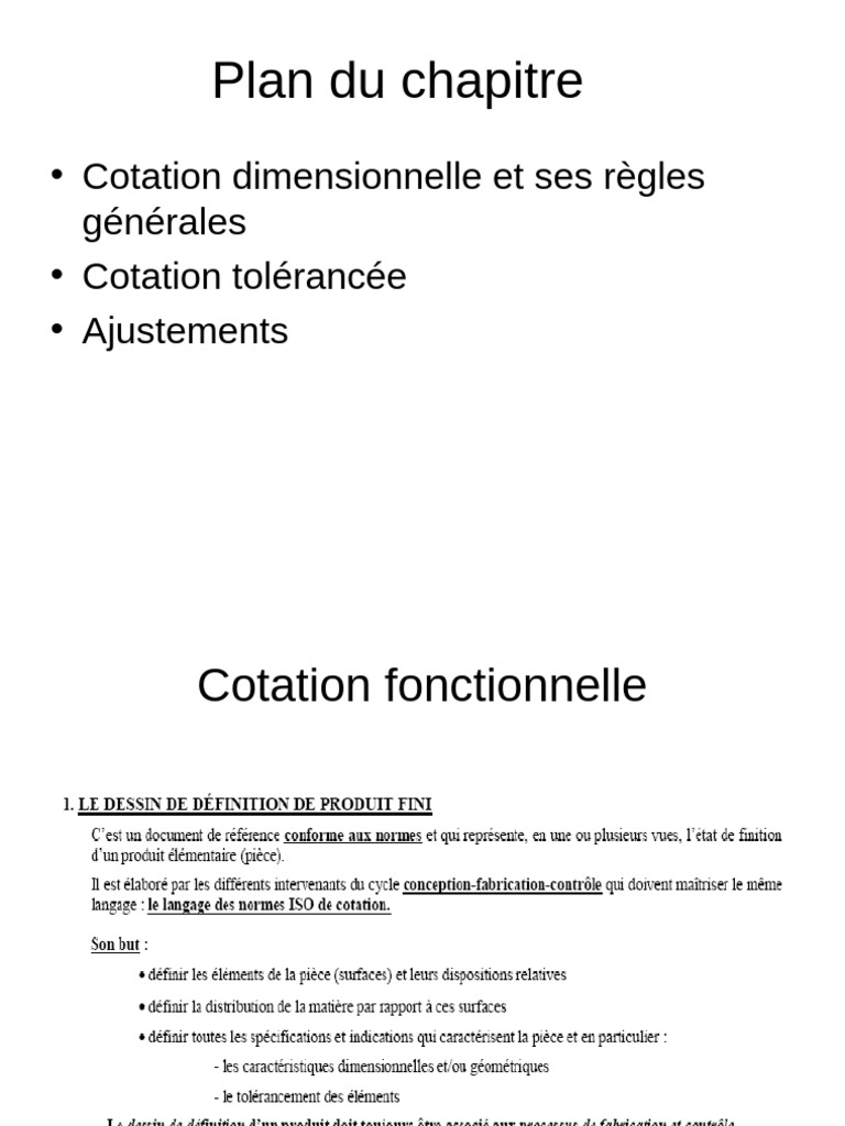 Cotation fonctionnelle et tolérancement | PDF | Tolérance géométrique ...