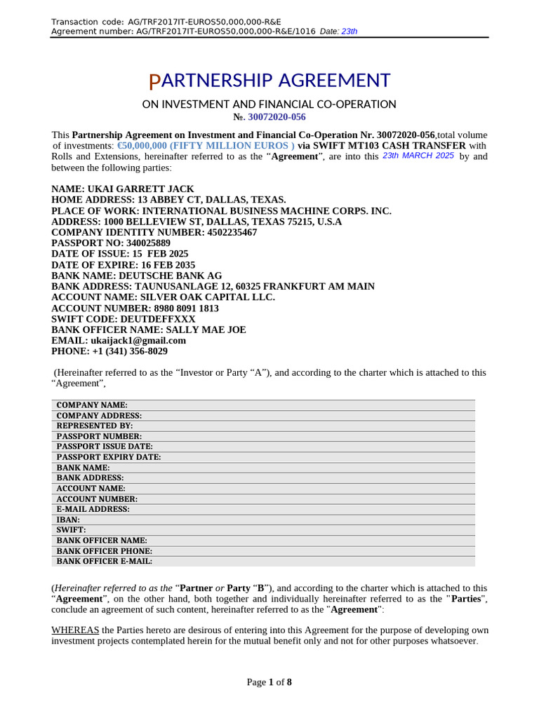 DOA AGREEMENT €50 million | PDF | Arbitration | Private Law