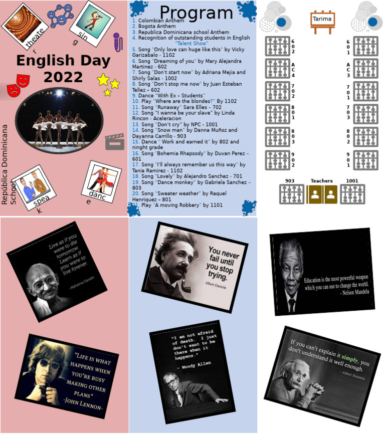 Folleto Del English Day 2 | PDF