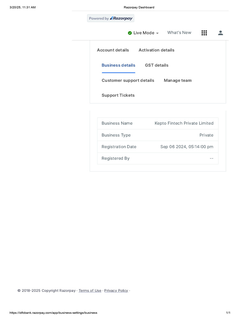 Razorpay Dashboard3 | PDF