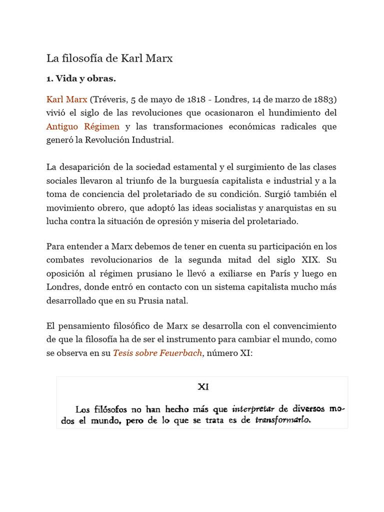 Karl Marx | PDF | La teoría de la alienación de Marx | Karl Marx