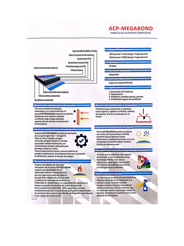 Catalogo Acp Megabond | PDF