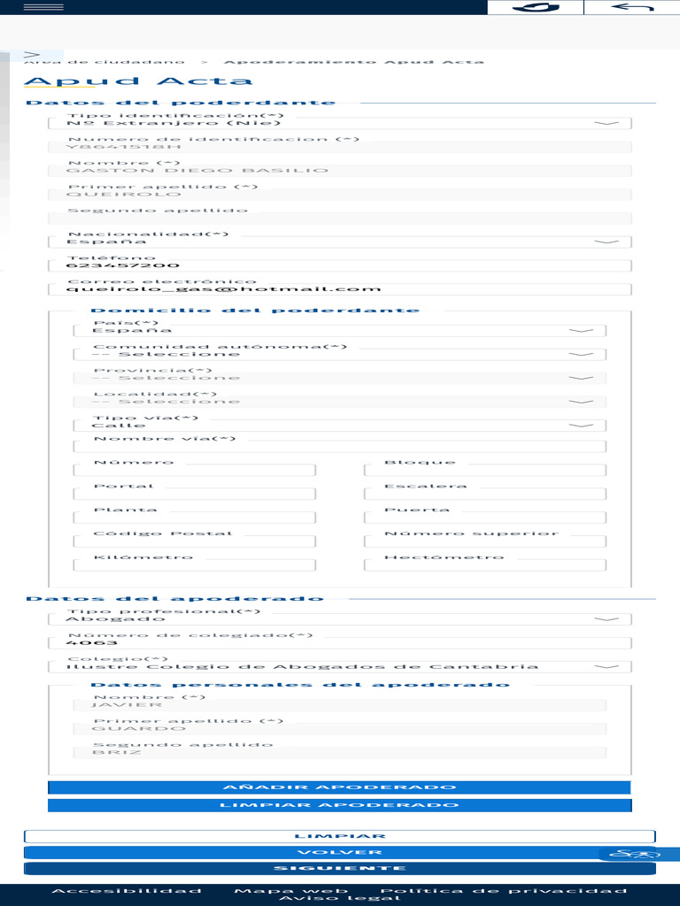 Apoderamiento Apud Acta - Sede Judicial Electrónica 4 | PDF