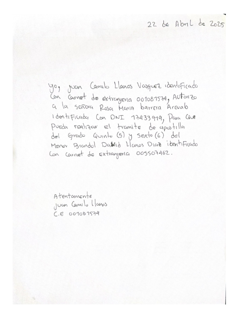 A La Señora Rosa Maria Barrera | PDF