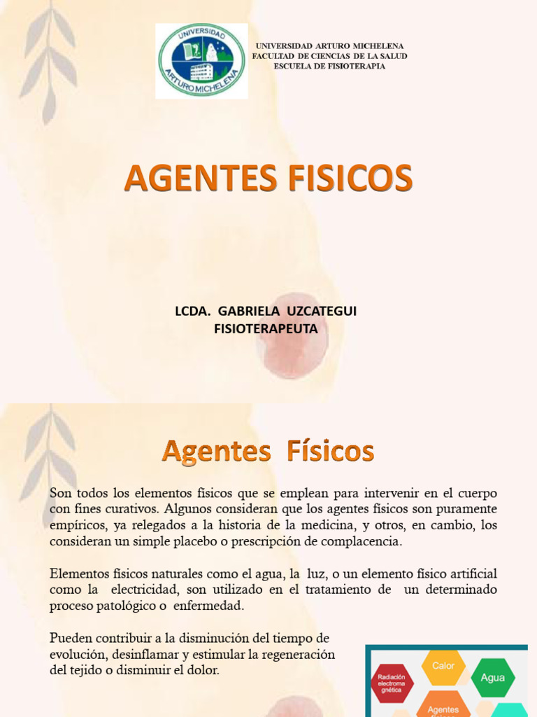 Agente Fisico - Clase 1 | PDF | Dolor | Inflamación