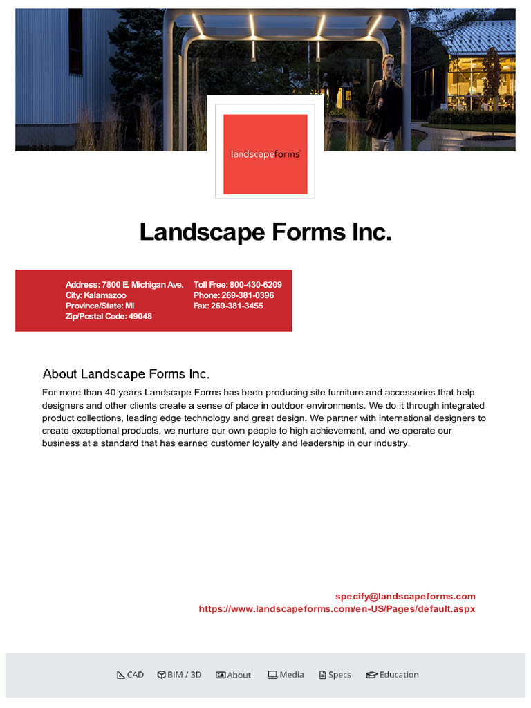 015 - Landscape Forms - Brochure | PDF
