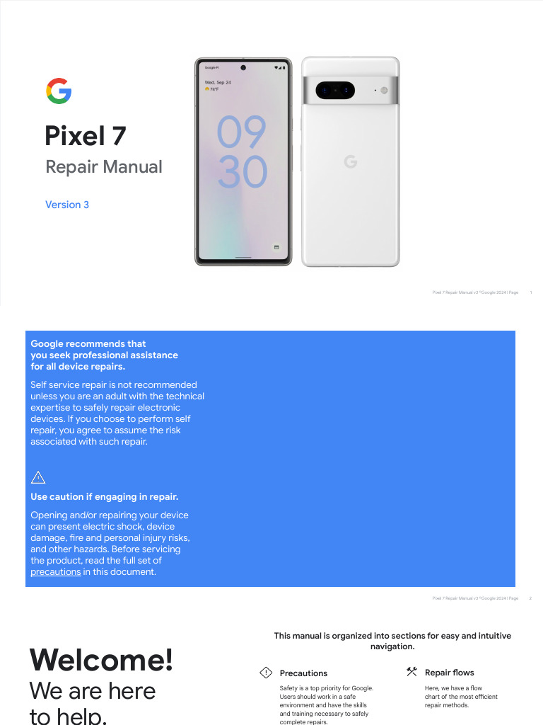 Pixel 7 Repair Manual v3 Overview | PDF | Electrostatic Discharge
