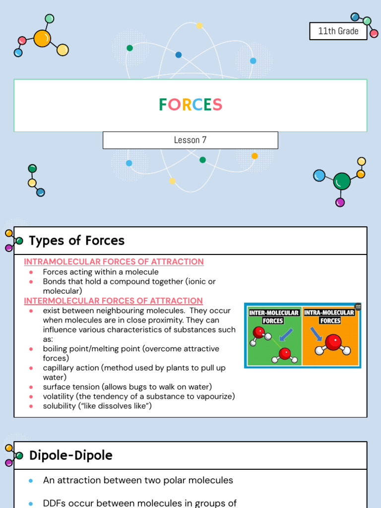 07 - Intermolecular Forces 4 | PDF | Chemical Bond | Intermolecular Force