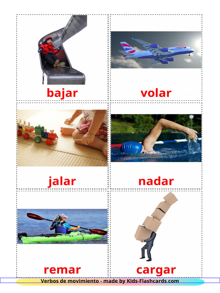 Verbos de Movimiento 6 A4 | PDF