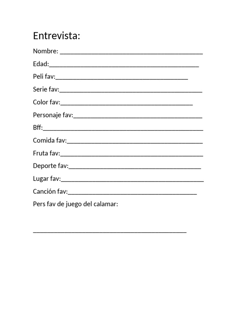 Entrevista Mariana | PDF