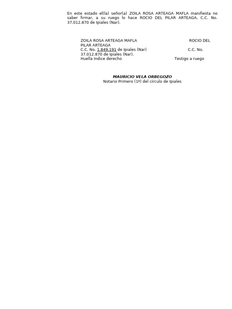 Comfamndi - Testigo Ruego | PDF