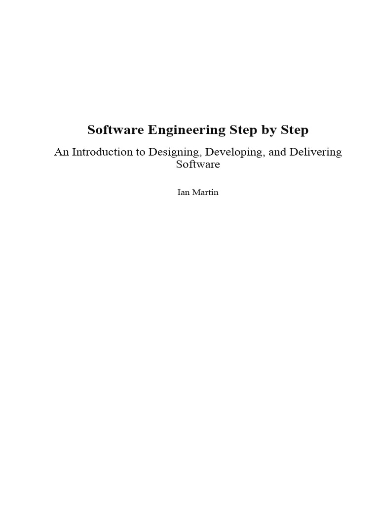 Software Engineering Step by Step | PDF | Software Development Process | Software Development