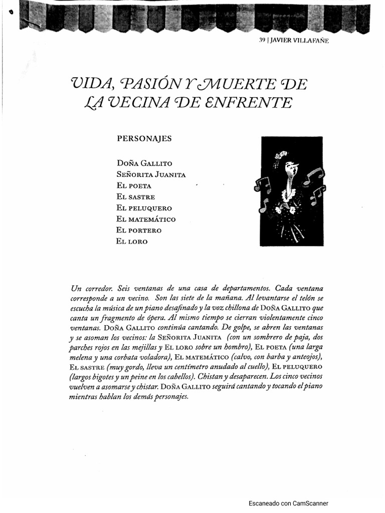 VidaPasion y Muerte de La Vecina de Enfrente | PDF
