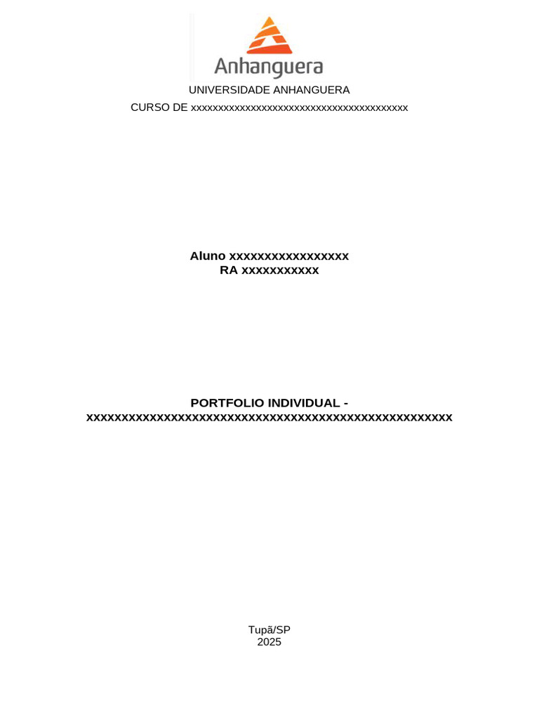 Capa - Universidade Anhanguera | PDF