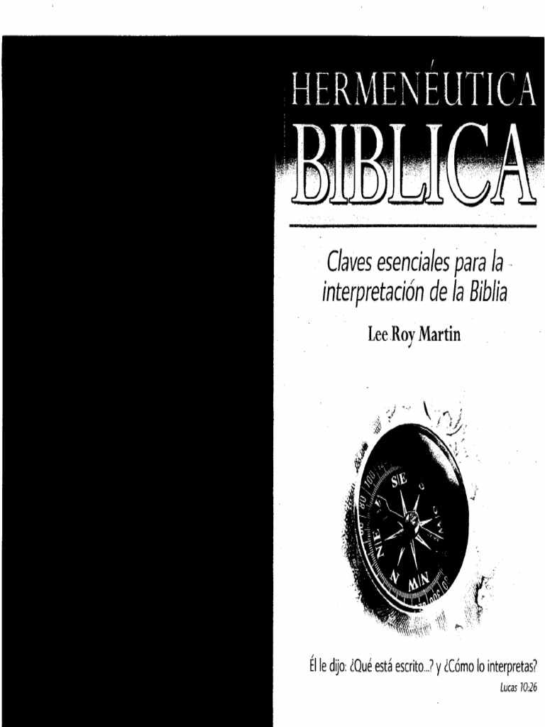 Hermeneutica Biblica - Lee Roy Martin | PDF