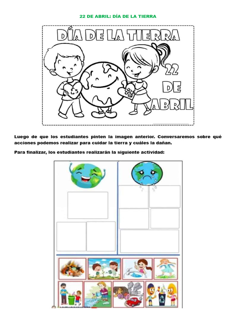 22 DE ABRIL DÍA DE LA TIERRA | PDF