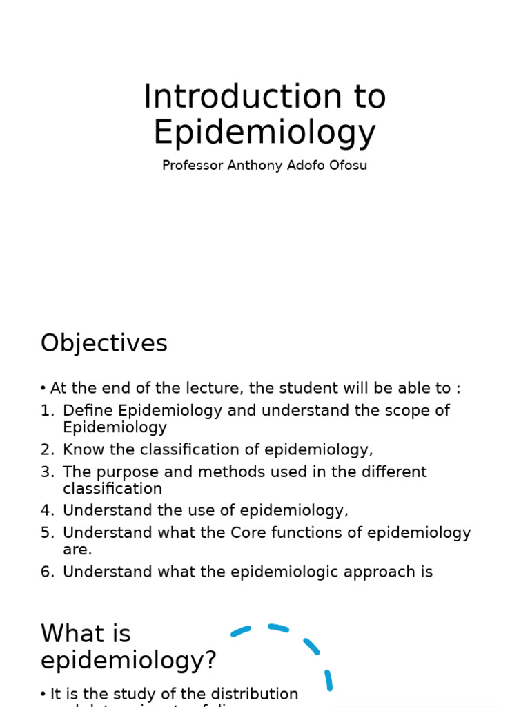 Introduction To Epidemiology | PDF | Epidemiology | Cohort Study