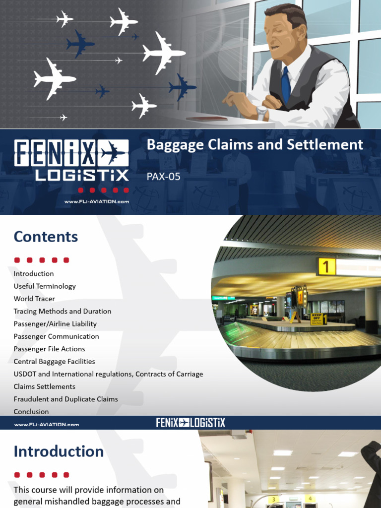 Delayed Baggage Claims and Regulations | PDF