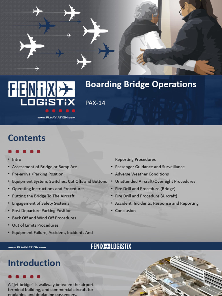 PAX14 - Boarding Bridge Operations | PDF | Aviation | Transport