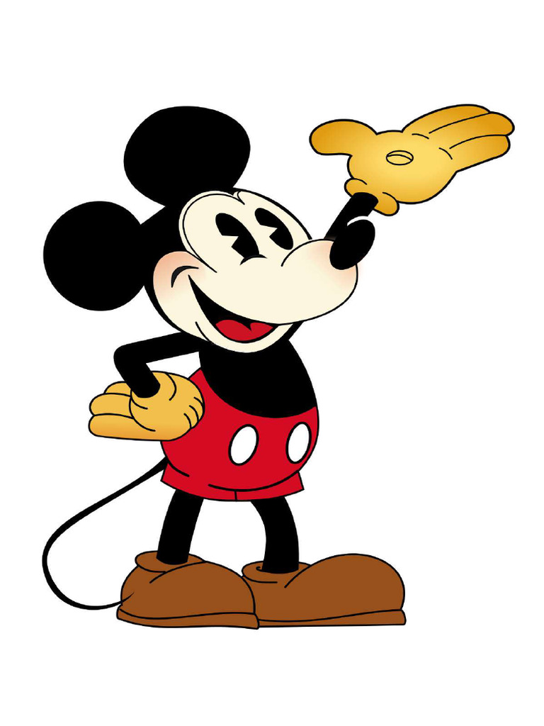 Mickey Mouse (Poster Version) .SVG | PDF