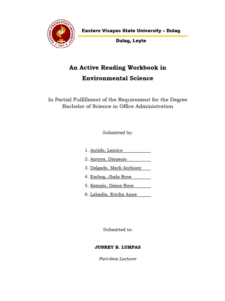 Workbook Front | PDF